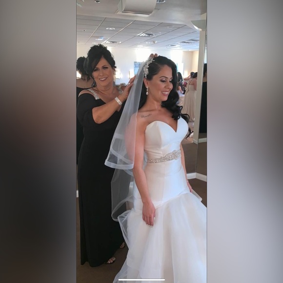 Allure | Dresses | White Sheer Vail Matches Wedding Dress In My Closet ...